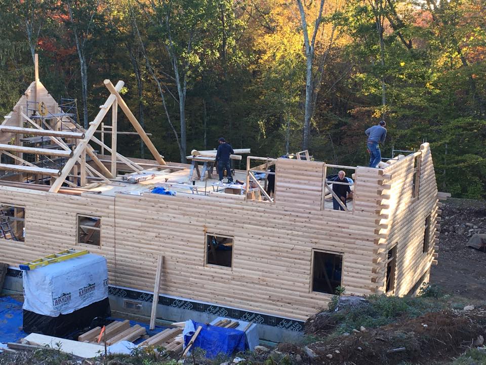 Back to Basics: Log Raising, Purlins & Trusses - Katahdin Cedar Log Homes