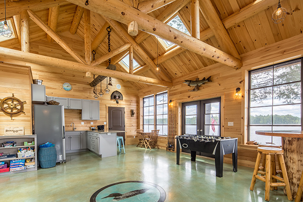 Pool House Designs for Log Homes - Katahdin Cedar Log Homes