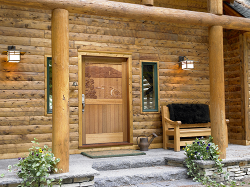 Grand Entrances - Katahdin Cedar Log Homes