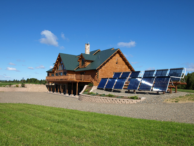 Can Solar Add Resale Value to Your Log Home? - Katahdin Cedar Log Homes