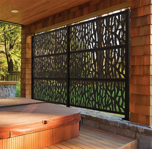 Create Your Own Outdoor Private Space - Katahdin Cedar Log Homes