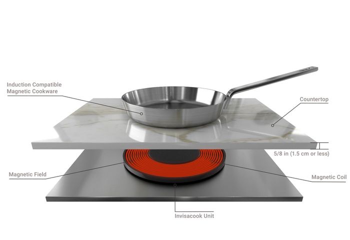 Induction Counter Tops - Katahdin Cedar Log Homes